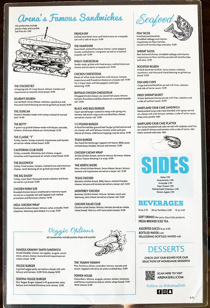 Arena's menu reads like a love letter to sandwich enthusiasts—each option more tempting than the last, with clever names that make ordering fun.