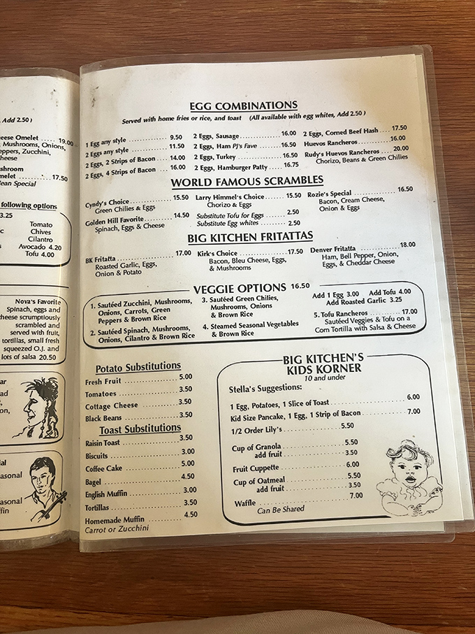 A menu that doesn't need fancy fonts or pretentious descriptions – just honest food that makes you want to order one of everything.
