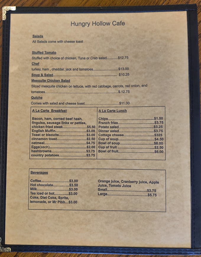 The menu that launched a thousand breakfast cravings. Simple, straightforward, and utterly devoid of words like "artisanal" or "deconstructed."