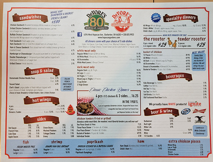 That menu board reads like a love letter to fried chicken, with prices that won't require a loan officer.