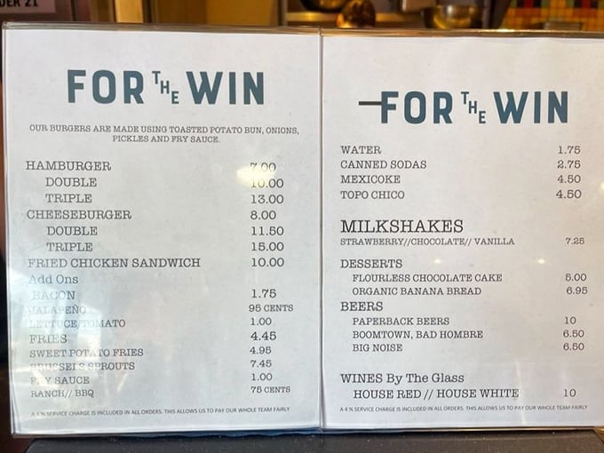 A menu so refreshingly straightforward it feels like an act of rebellion in a world of overwrought food descriptions.