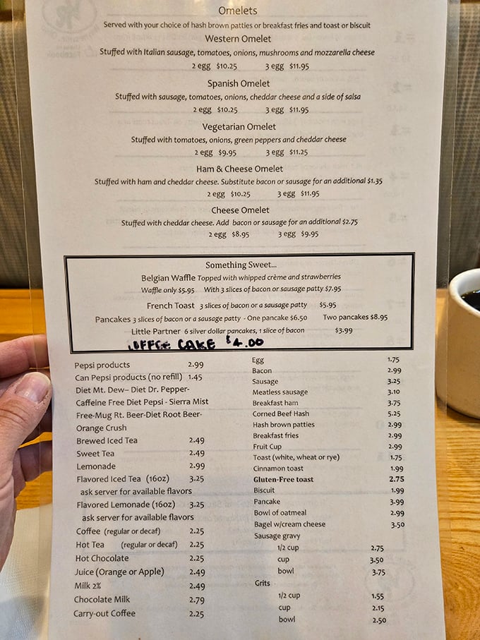 This menu isn't trying to impress food critics with fancy terminology—it's promising honest-to-goodness comfort that your grandmother would approve of.