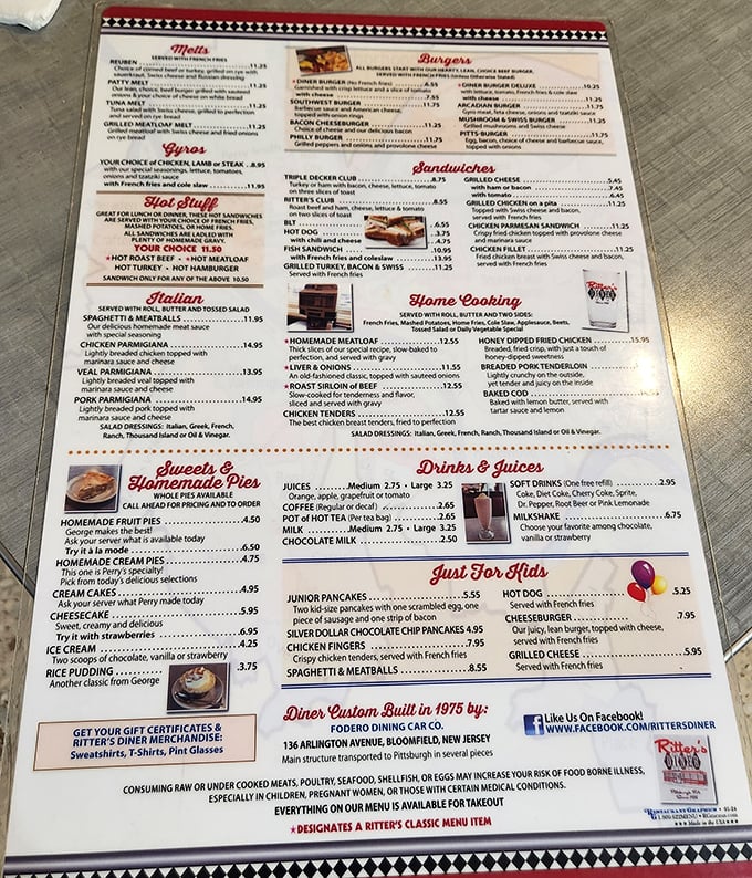 This menu isn't just a list of food—it's a roadmap to happiness. Each section promises a different kind of comfort.