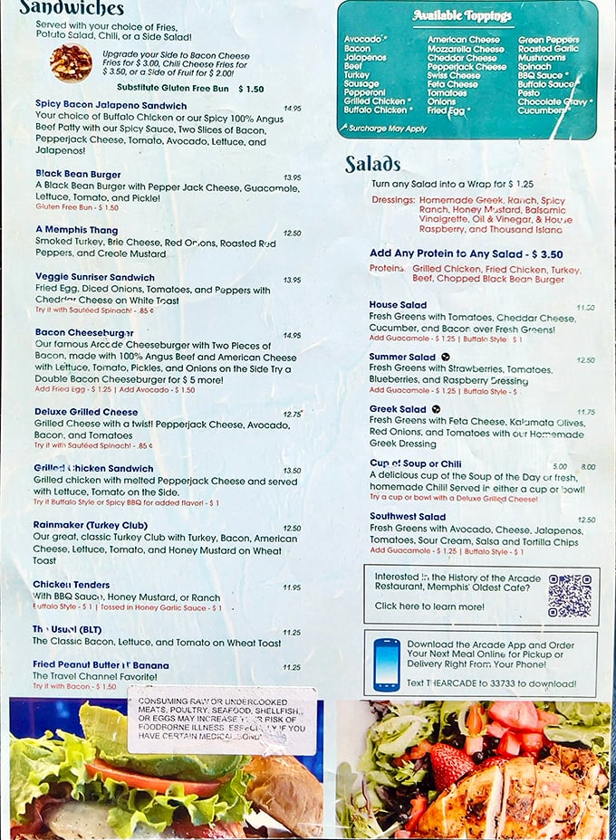 The menu reads like a love letter to American comfort food classics, with each option promising the kind of satisfaction that chain restaurants can only dream about.