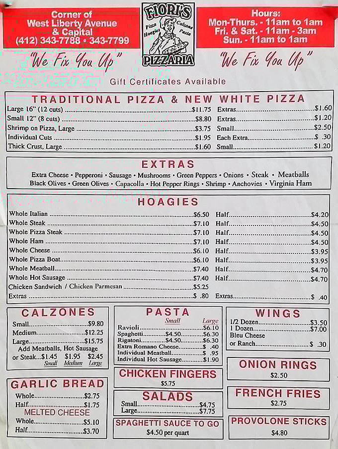 A menu that hasn't surrendered to food trends or inflation gimmicks. The straightforward offerings read like a love letter to Italian-American classics.