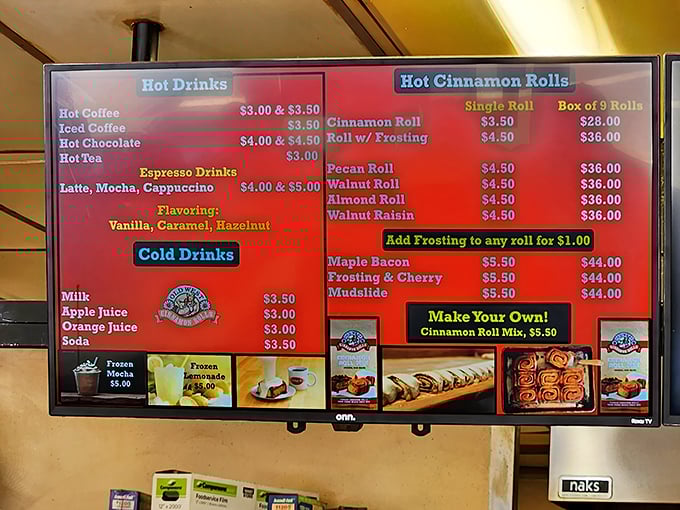 The menu board of dreams. Like a treasure map where X marks every spot and all roads lead to deliciousness.
