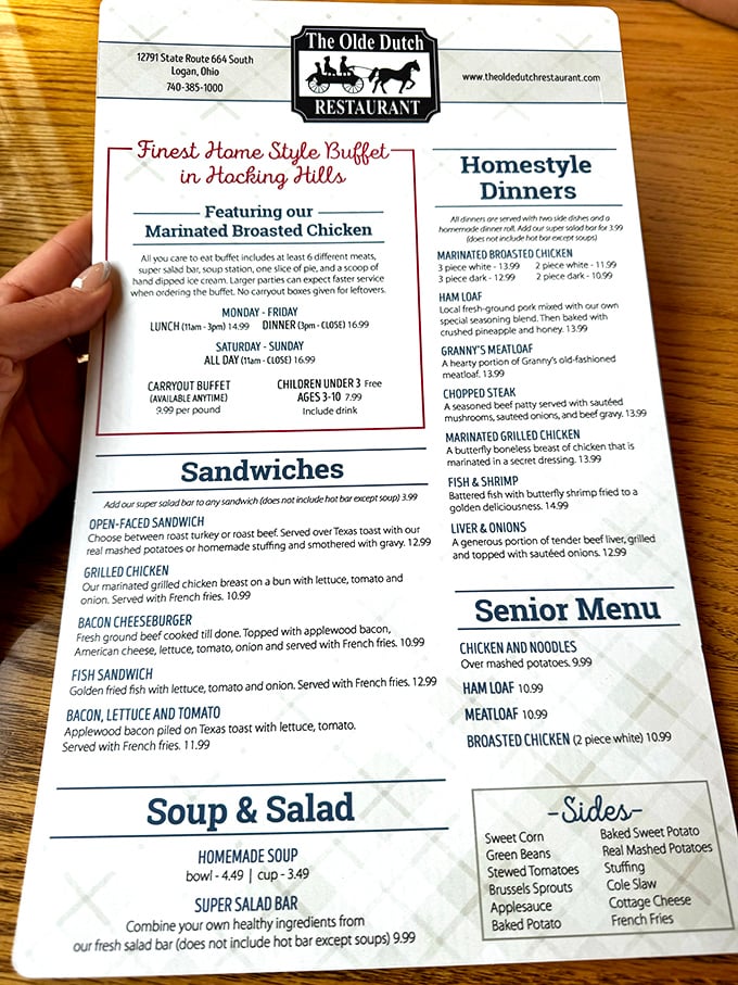 The menu reads like a love letter to Midwest comfort food, with the marinated broasted chicken taking center stage in this culinary romance.