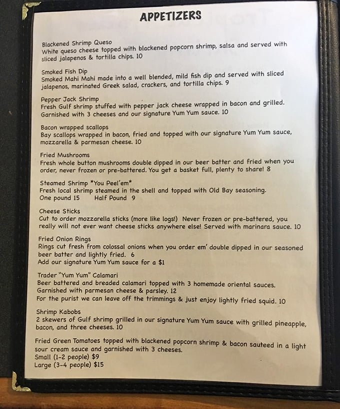 The menu reads like seafood poetry—blackened shrimp queso, pepper jack shrimp, and those legendary "You Peel 'em" steamers that demand a hands-on approach.