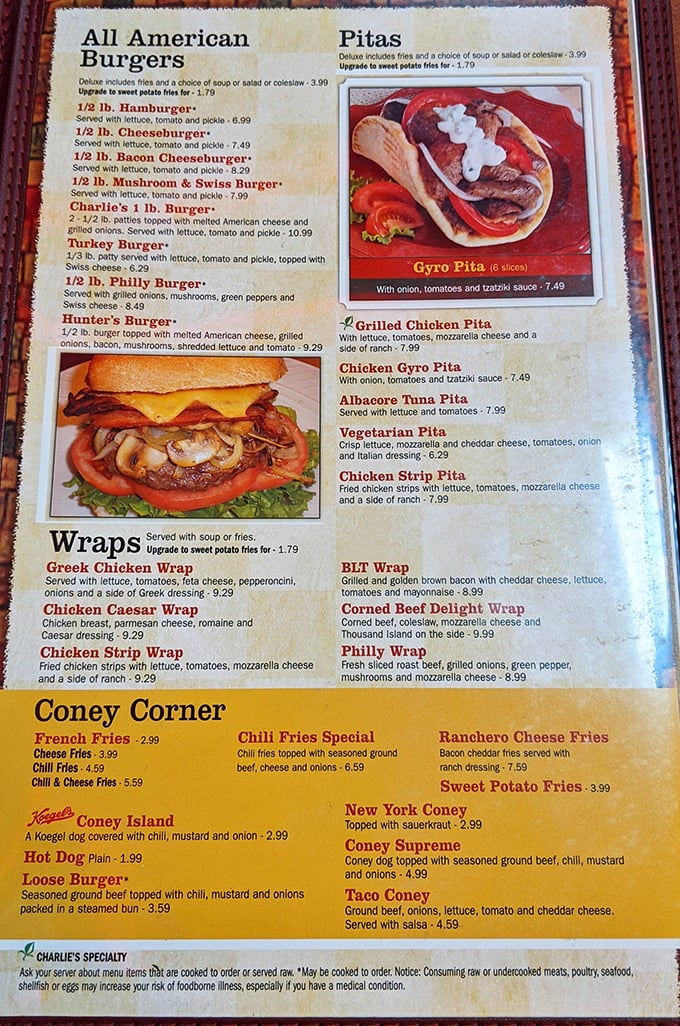 A menu that reads like a love letter to American diner classics with a Greek twist – decisions, decisions!