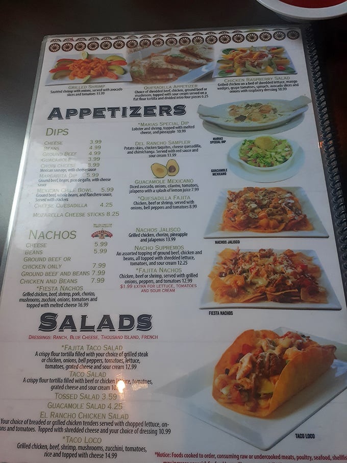 The menu reads like a love letter to Mexican cuisine, with appetizers that could easily become your main affair.