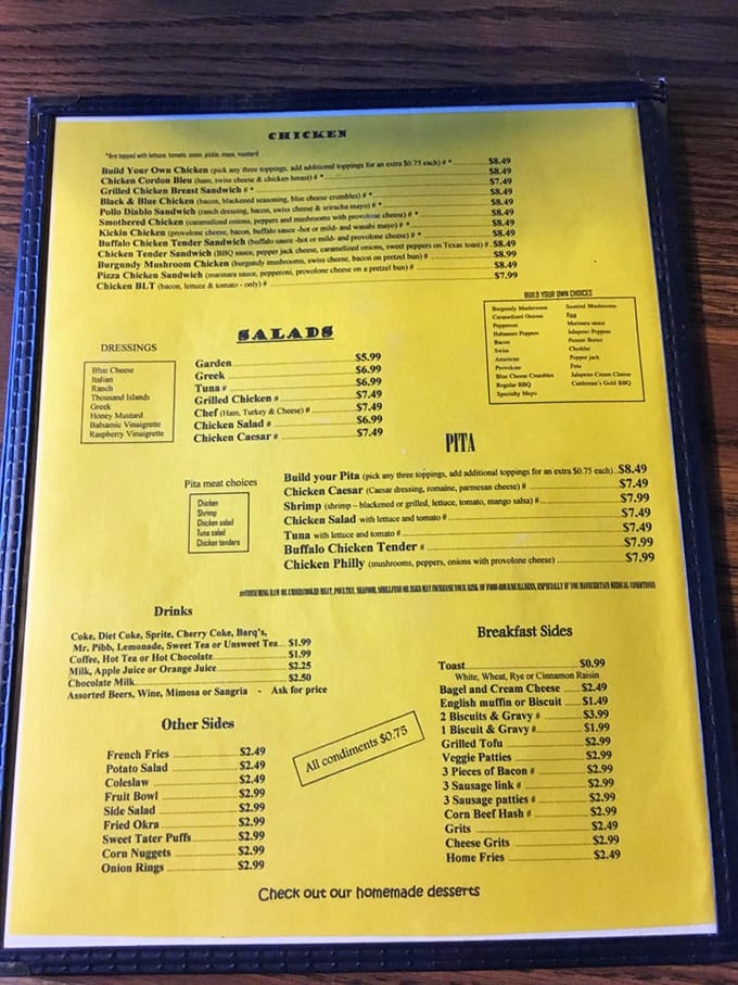 The menu reads like a love letter to comfort food classics. No molecular gastronomy here, just dishes that make you feel like you've come home.