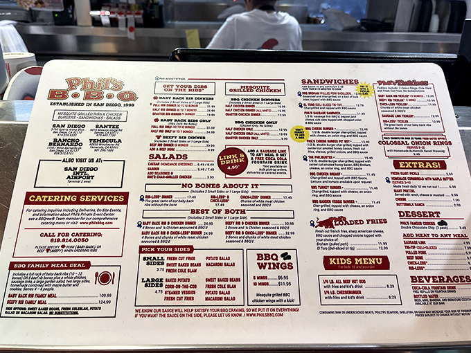 The menu reads like a love letter to carnivores – a roadmap to happiness where every path leads to something delicious.