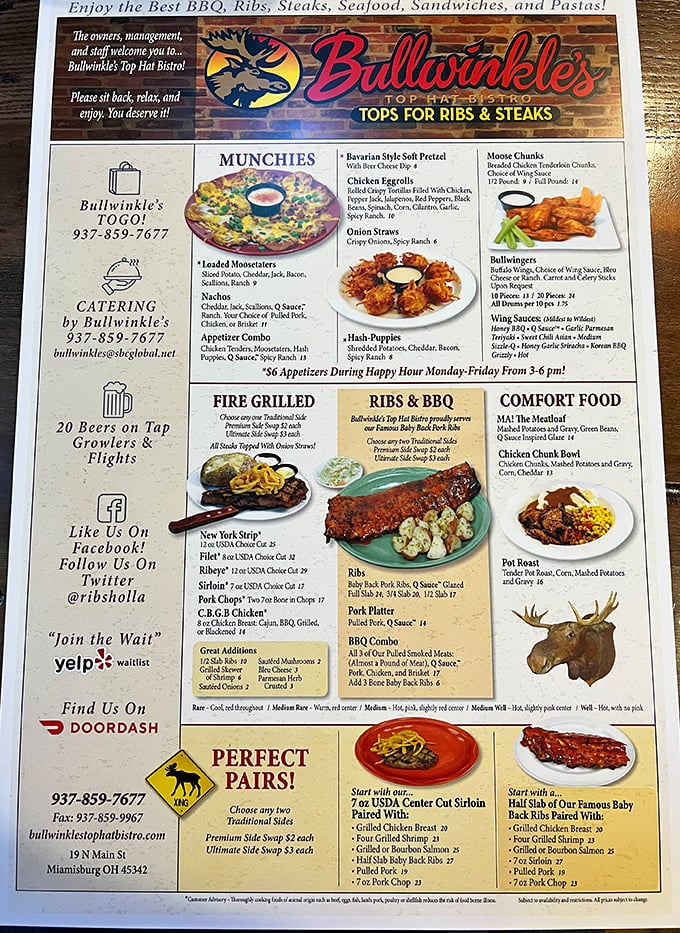A menu that reads like a love letter to comfort food—where indecision isn't a problem, it's just the beginning of a beautiful friendship.