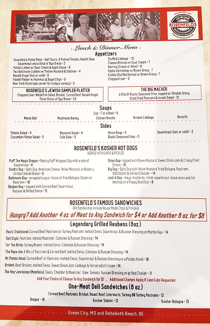 A menu that reads like a love letter to Jewish deli traditions—where indecision isn't a problem, it's an opportunity.
