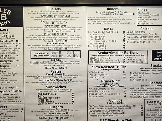 A menu that doesn't mess around—when decisions are this difficult, you know you've found a winner. Each option more tempting than the last.
