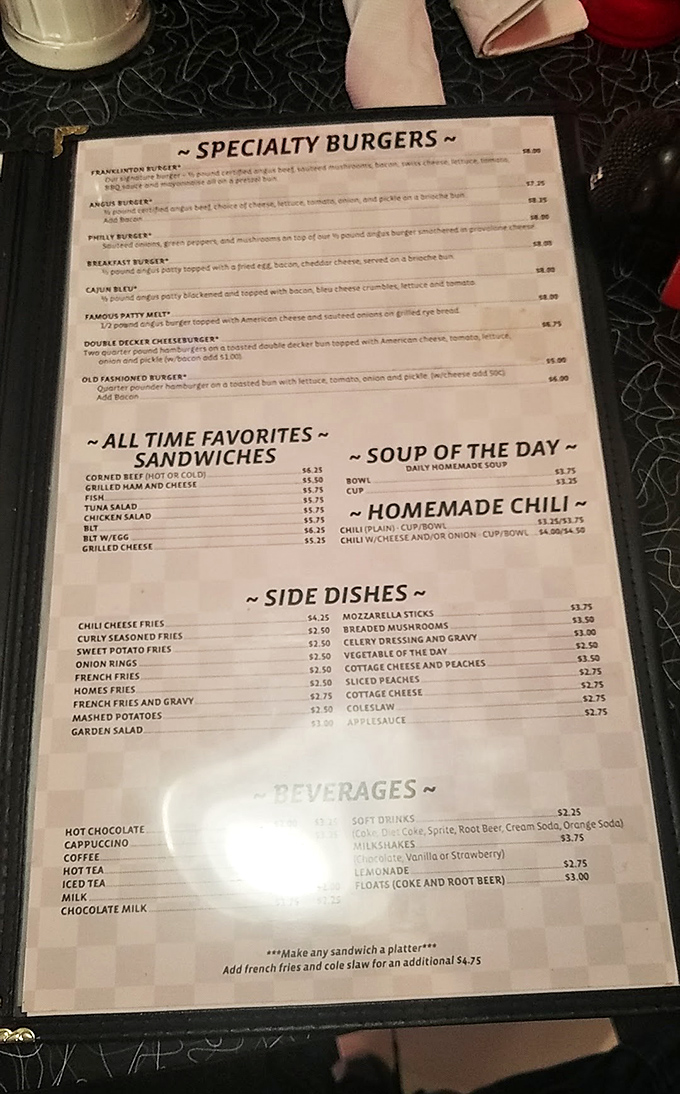 A menu that doesn't need fancy fonts or pretentious descriptions—just honest food that makes decision-making the hardest part of your morning.