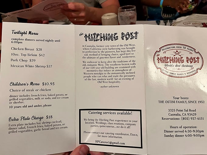 The menu tells the story: straightforward classics executed with perfection. No foam, no fusion, no nonsense—just delicious tradition.