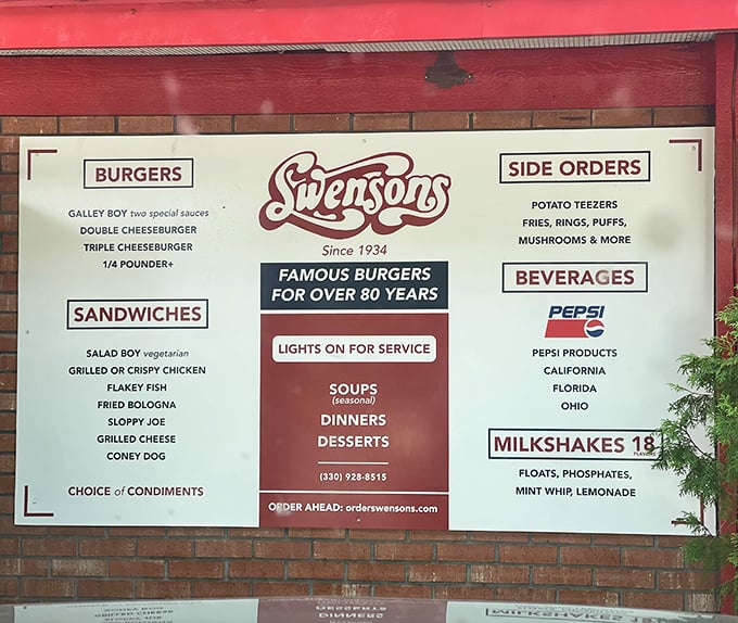 The menu board tells a story of simplicity and focus—when you've perfected your craft over decades, you don't need endless options.
