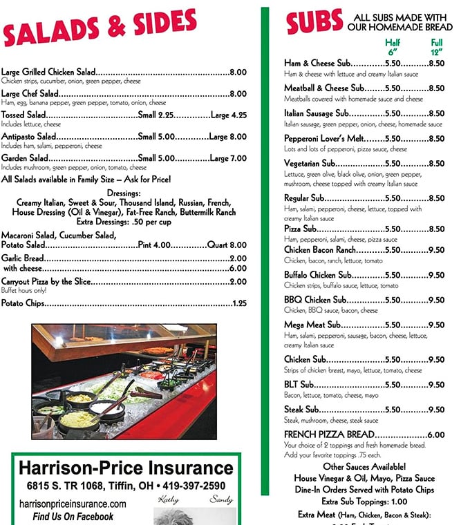 A menu that doesn't need fancy fonts or pretentious descriptions. Just honest food with enough variety to satisfy everyone from salad-seekers to sub-enthusiasts.