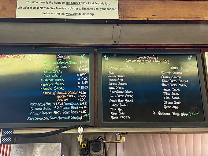 No digital screens here—just handwritten menu boards that have probably outlasted several presidential administrations and countless food trends.