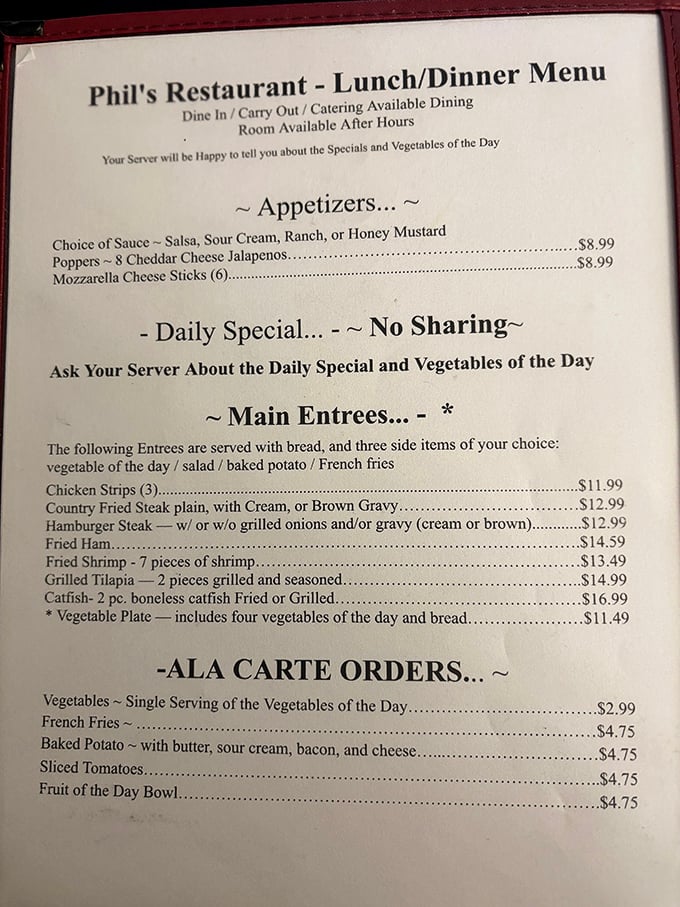The menu reads like a love letter to Southern comfort food classics – no molecular gastronomy, just honest cooking that satisfies the soul.