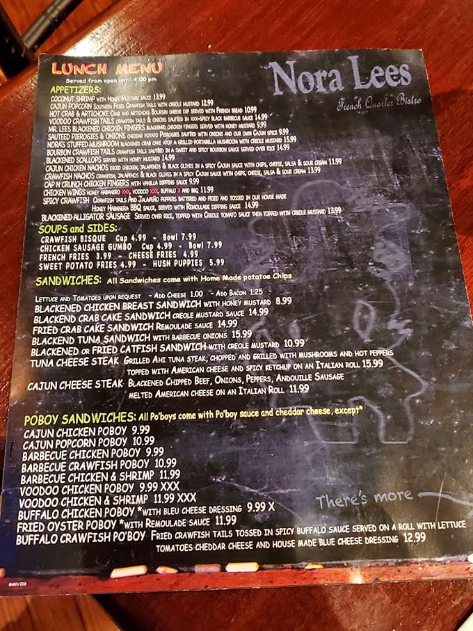 This menu isn't just reading material—it's a roadmap to flavor town. The hardest part isn't choosing what to eat, but what to save for next time.