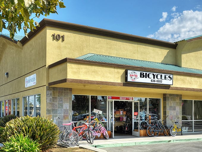 This isn't just a bike shop – it's command central for two-wheeled adventures through Hollister's scenic countryside. Weekend warriors, your chariot awaits!