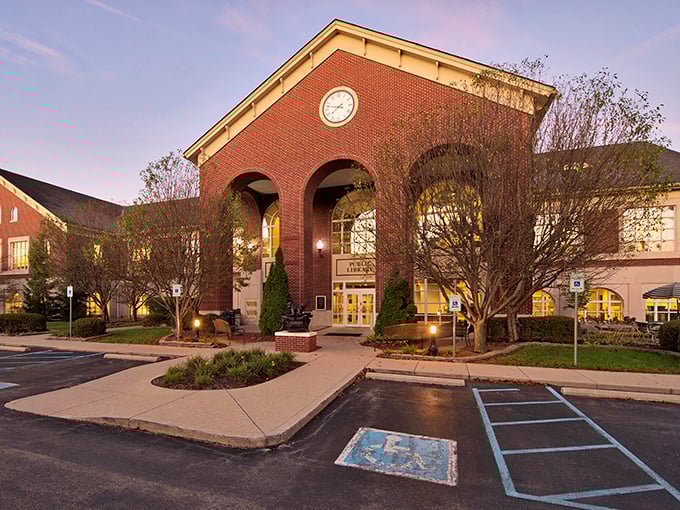 The Hussey-Mayfield Memorial Public Library isn't just about books—it's a community living room where knowledge meets neighborly conversation.