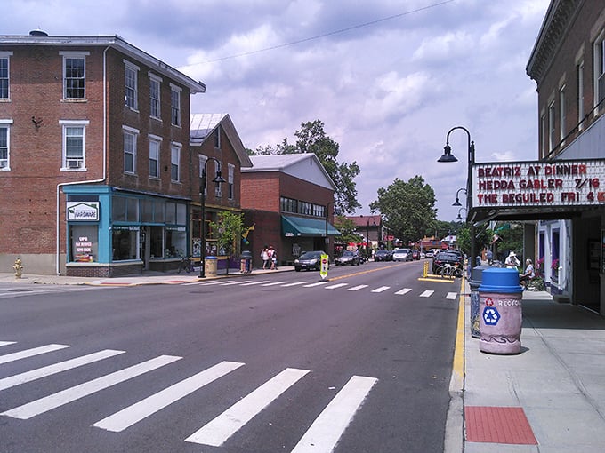 Main Street stretches ahead like a promise that small towns still know how to do character right.