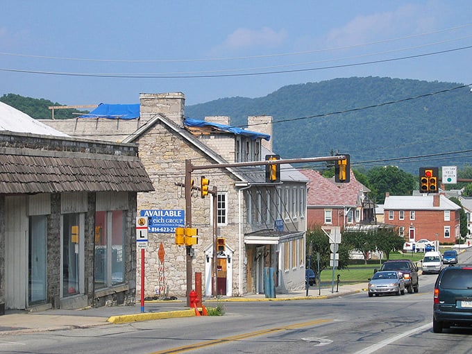 Where mountains meet Main Street. Bedford's stone buildings have witnessed centuries of American history while keeping their small-town charm intact.