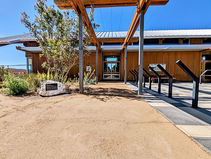 The Visitor Center doesn't just offer information—it offers your first taste of that crisp mountain air and endless sky.