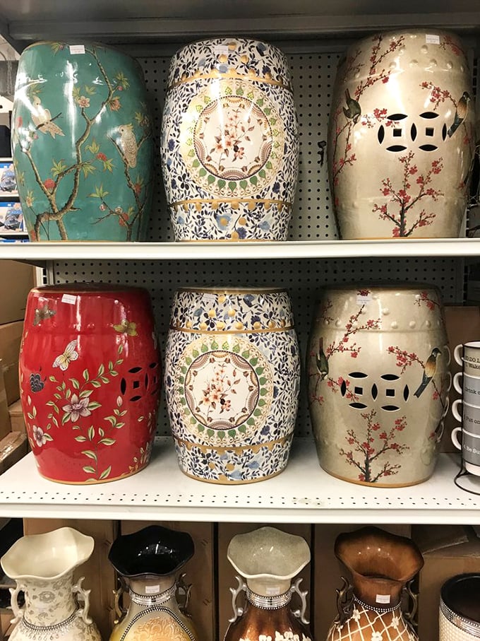 These aren't just garden stools—they're conversation pieces waiting to happen. Museum-worthy ceramics at prices that won't require a second mortgage.