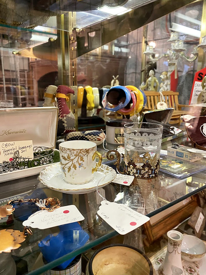 This teacup has sipped more gossip than a church social, and it's not telling any secrets.