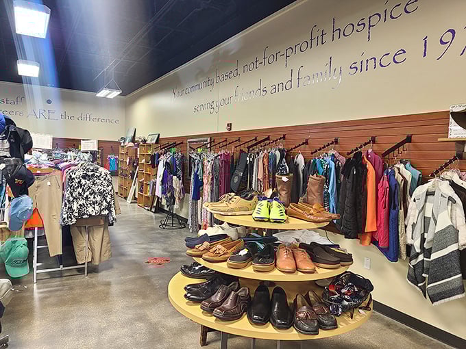 Not just clothes, but stories hanging on these racks—each garment waiting for its second chapter to begin.