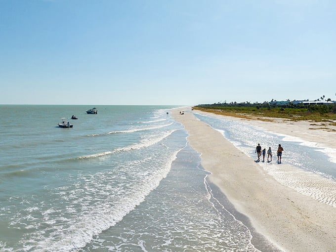 Miles of unspoiled shoreline await your footprints. On Sanibel, beach walks aren't just activities—they're moving meditations with bonus shell discoveries.