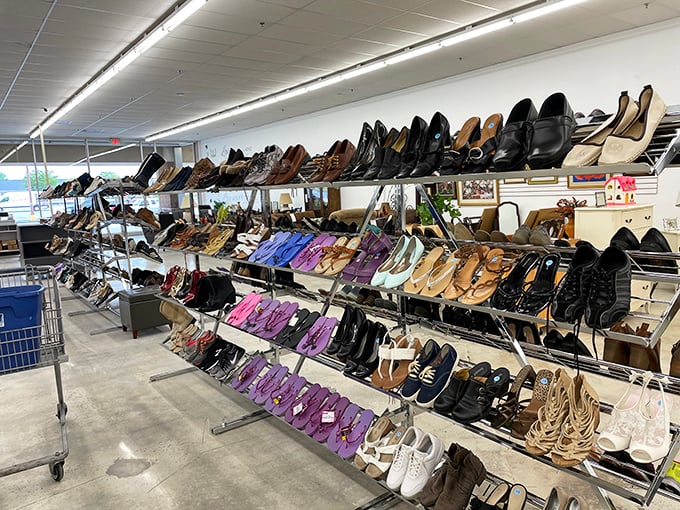 A shoe lover's paradise where every pair tells a story—and at these prices, you can afford to listen to them all.