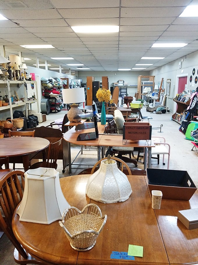 Furniture arrangements that showcase decades of American living, from mid-century modern to grandma's favorite recliner.