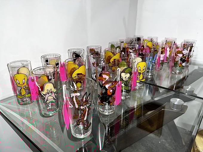 These cartoon character glasses prove that fast-food promotions once created genuine childhood magic moments.