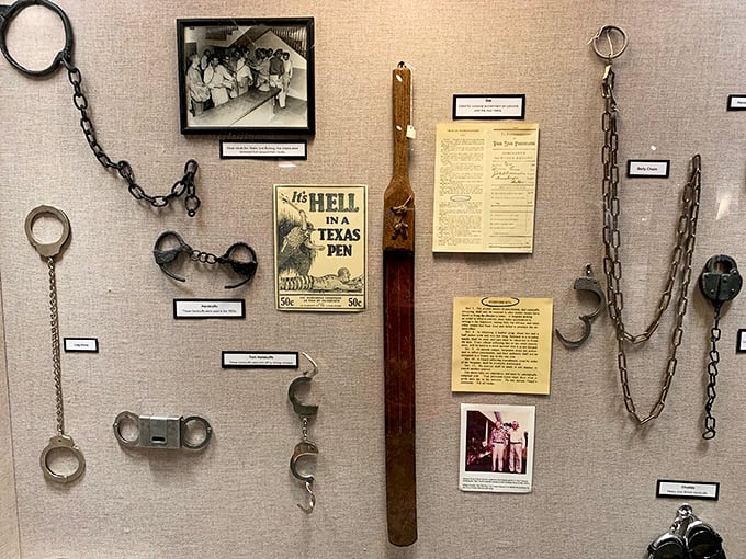 Not your average museum display—these restraints and chains tell silent stories of control, escape attempts, and the evolution of prison security.