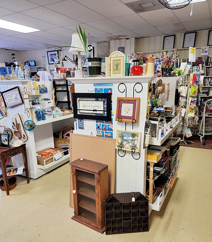 Home décor heaven! From vintage figurines to charming dishware, these shelves tell stories of dinners past and gatherings to come.