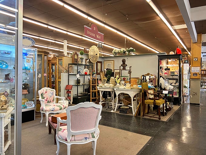 Step inside and the organized chaos reveals itself—each booth a carefully curated universe where someone's past becomes your future conversation piece.