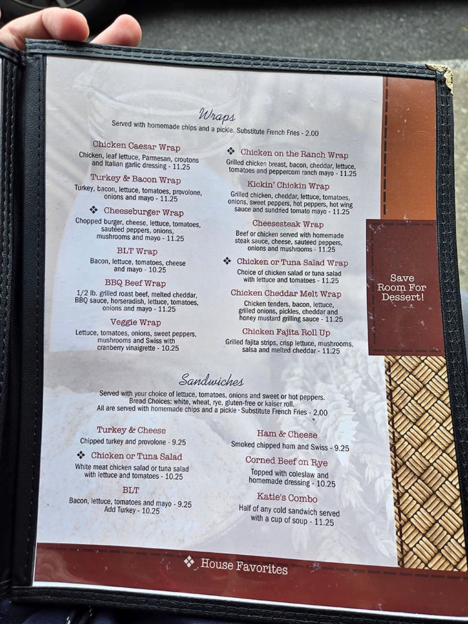 The menu reads like a love letter to comfort food classics – each item promising the kind of satisfaction that makes you want to hug the chef afterward.