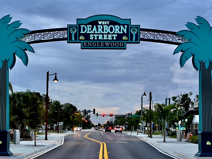 The West Dearborn Street archway – Florida's version of "you have arrived" without the traffic, attitude, or need for a second mortgage.