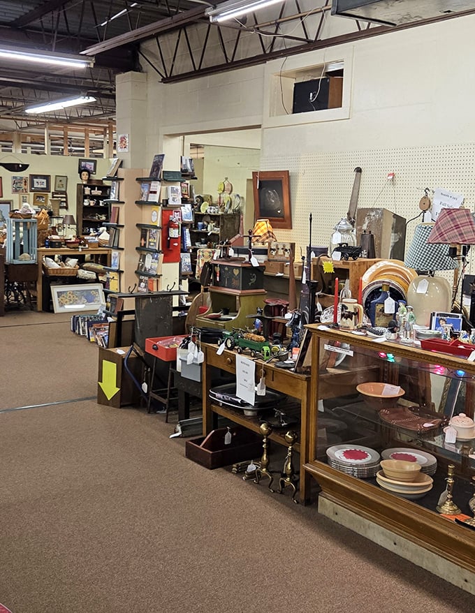 Each booth is its own mini-museum, curated by vendors who know the difference between junk and genuine vintage gems.