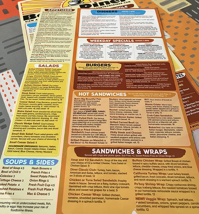 A menu that doesn't need fancy fonts or pretentious descriptions – just honest food that speaks for itself.
