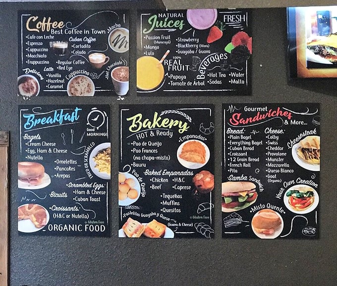 The menu board reads like a delicious choose-your-own-adventure novel. Spoiler alert: there are no wrong choices here.
