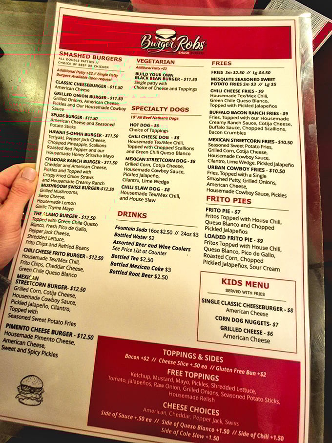 Reading this menu is like browsing a love letter to burger possibilities. Decision paralysis has never been so delicious.