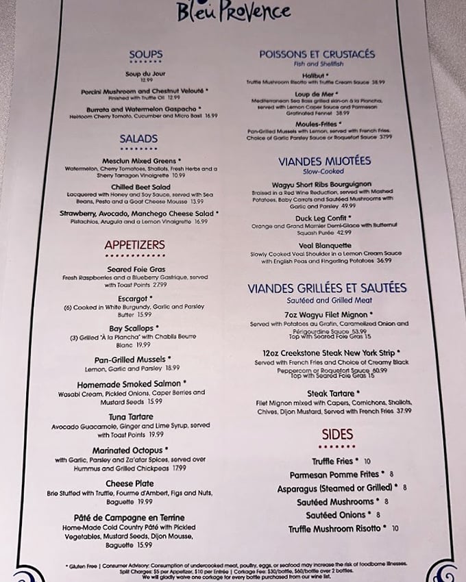 This isn't just a menu—it's a passport to France without the jet lag or customs declaration forms.