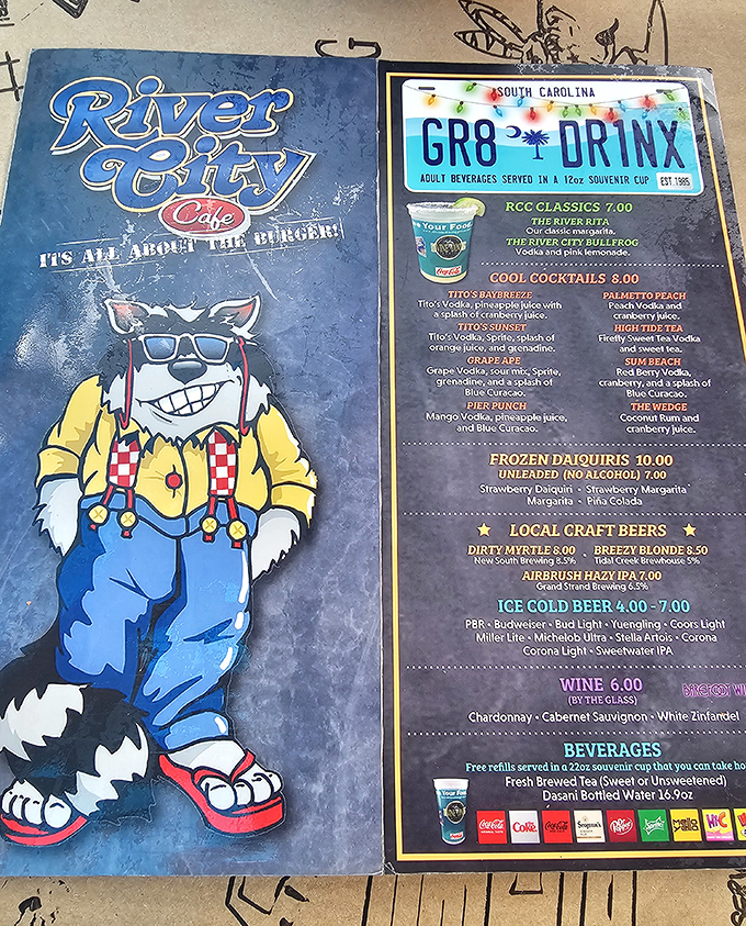 Their mascot—a cool cat in sunglasses and flip-flops—perfectly captures the laid-back "life's a beach" philosophy that permeates every bite.