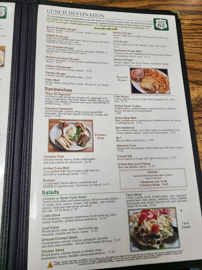 This menu isn't just a list of food—it's a roadmap to happiness, with each item promising a different kind of comfort.